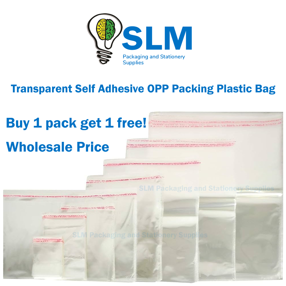 [SG] Free 1 pack |Transparent Self Adhesive Opp Bag | Transparent ...