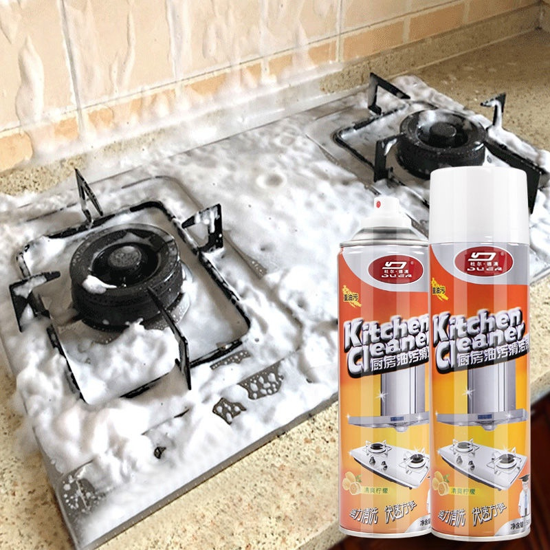 Kitchen Oil Cleaner Kitchen Cleaner Spray Grease Stain Remover Oven ...