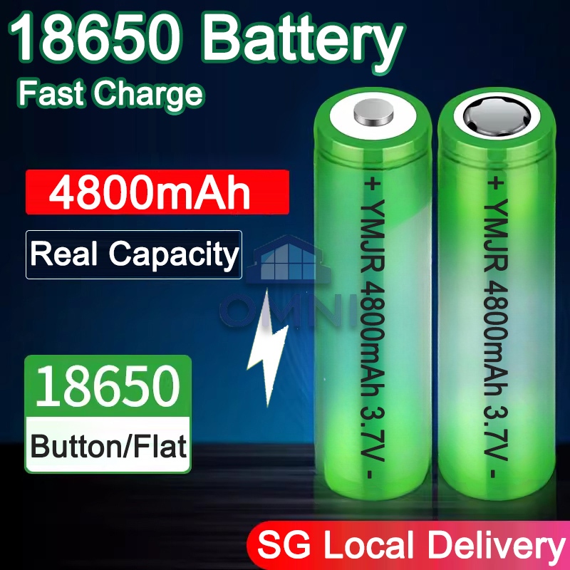 🔥 Ready Stock 🔥Original 18650 Battery 4800mAh Rechargeable Battery 3.7V ...