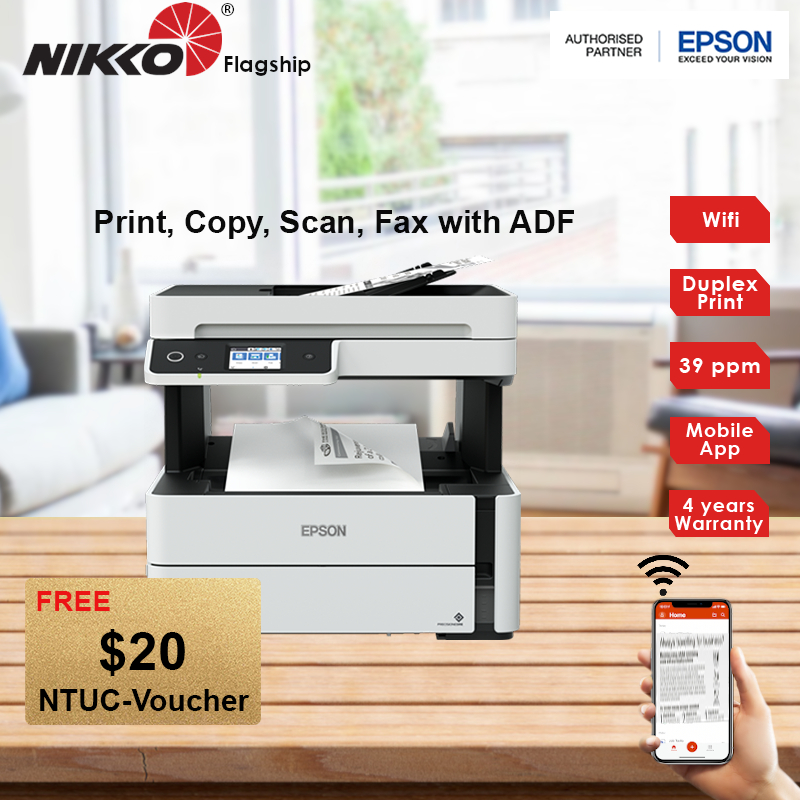 [Singapore Warranty] Epson EcoTank Monochrome M3170 Wi-Fi All-in-One ...