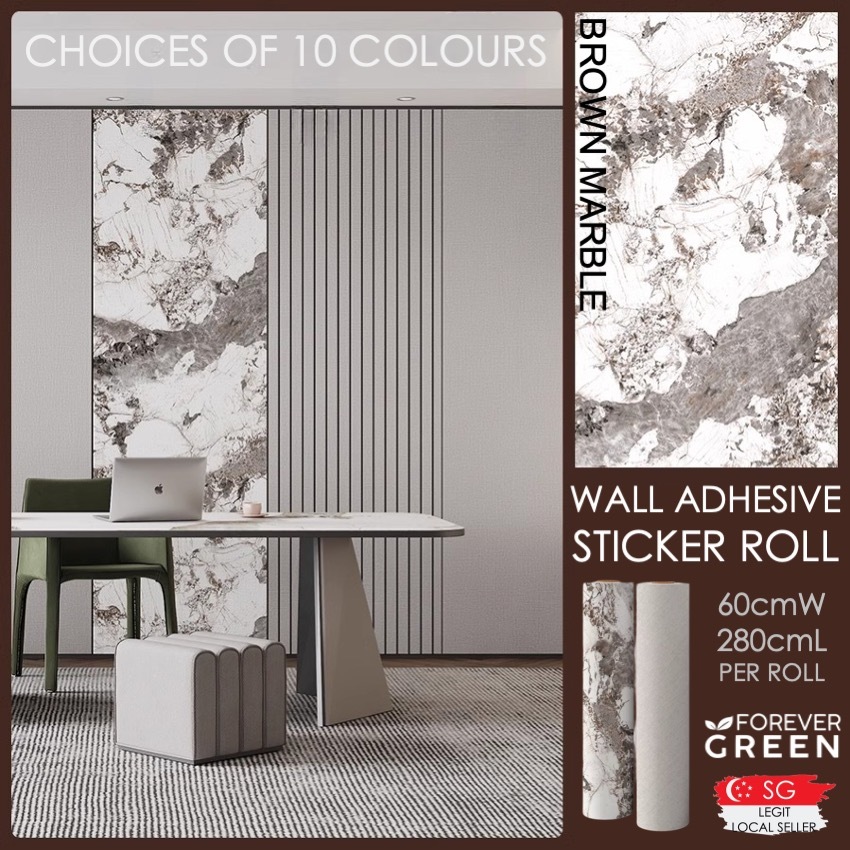 Easy DIY Self Adhesive Wallpaper Wall Panel Fluted Wall Marble Wall ...