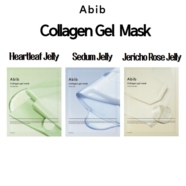 ABIB Collagen Gel Jelly Mask 4 Sheets, 3 Types, Heartleaf / Sedum / Jericho Rose | Shopee Singapore