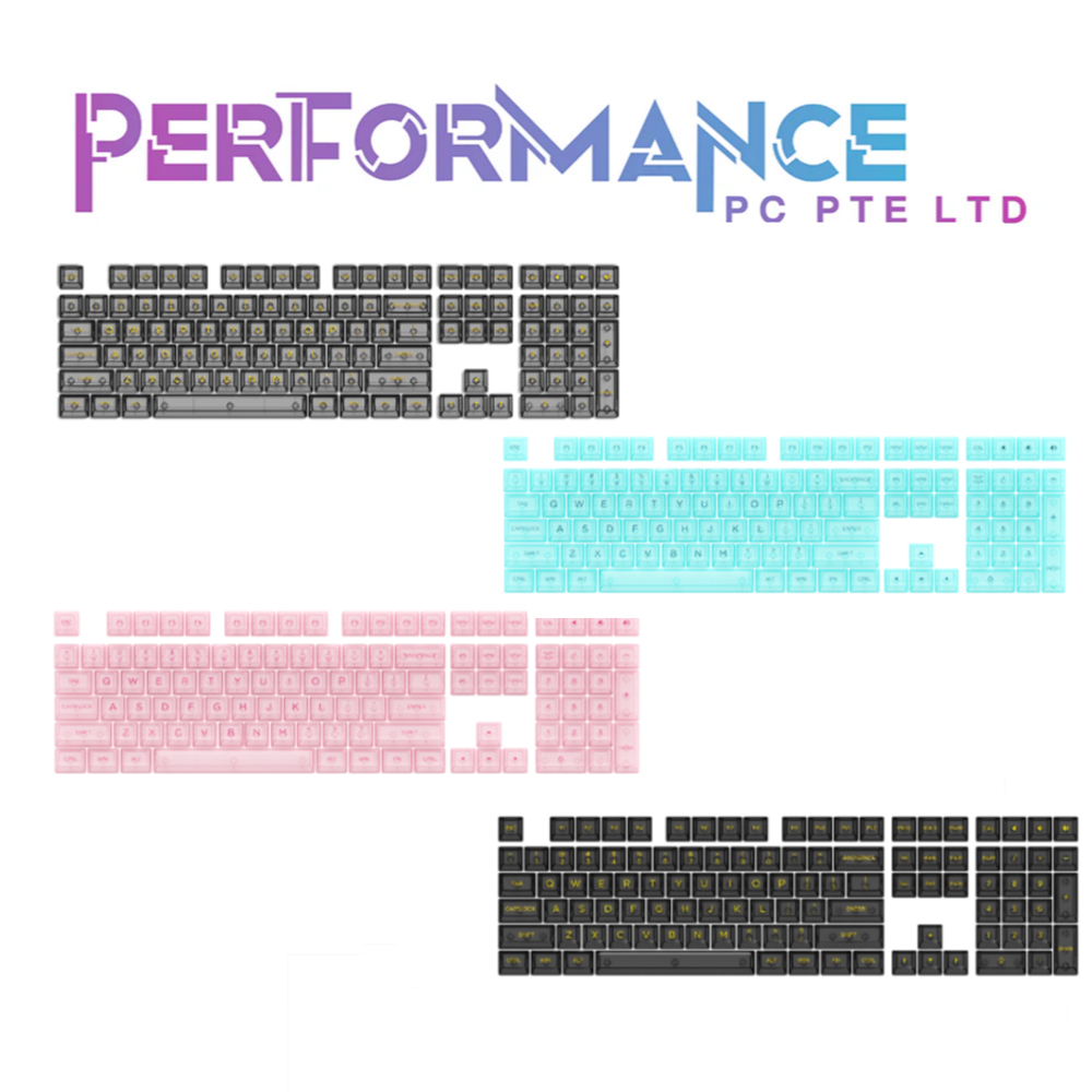 Akko ASA Clear Keycap Set 155-Key Transparent Backlit Keycaps( BY TECH ...