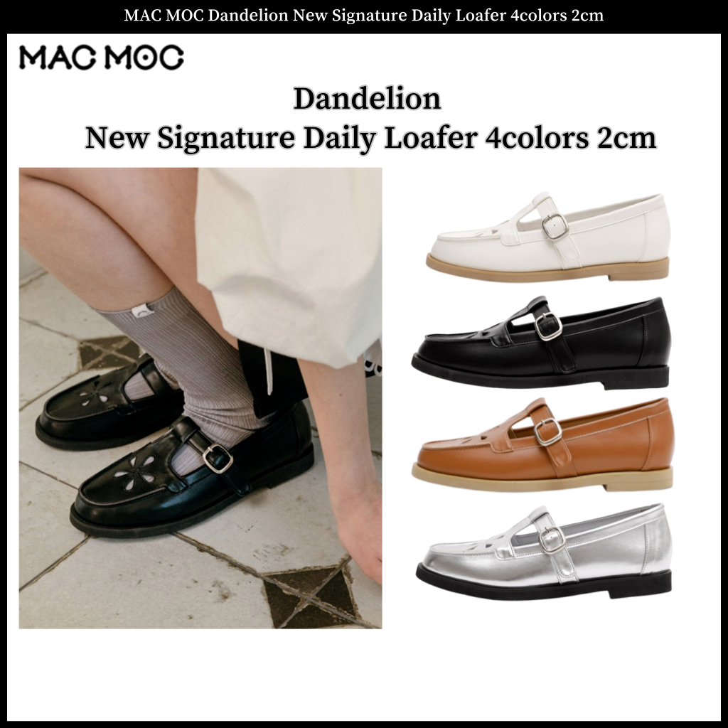 MAC MOC Dandelion New Signature Daily Loafer 4colors 2cm | Shopee Singapore