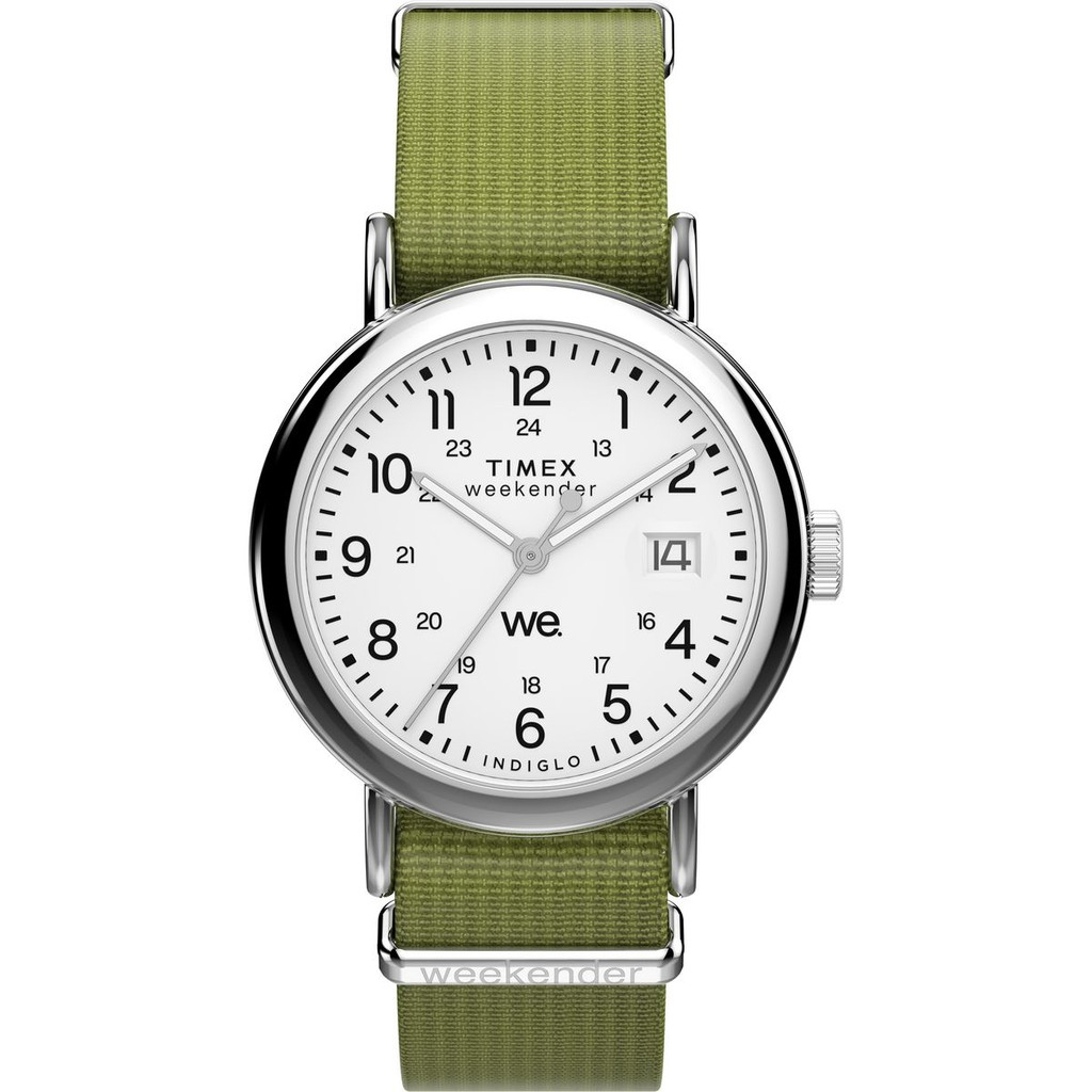 TIMEX WEEKENDER MAIN LINE 37mm Watch - Green (TW2W85600) | Shopee Singapore