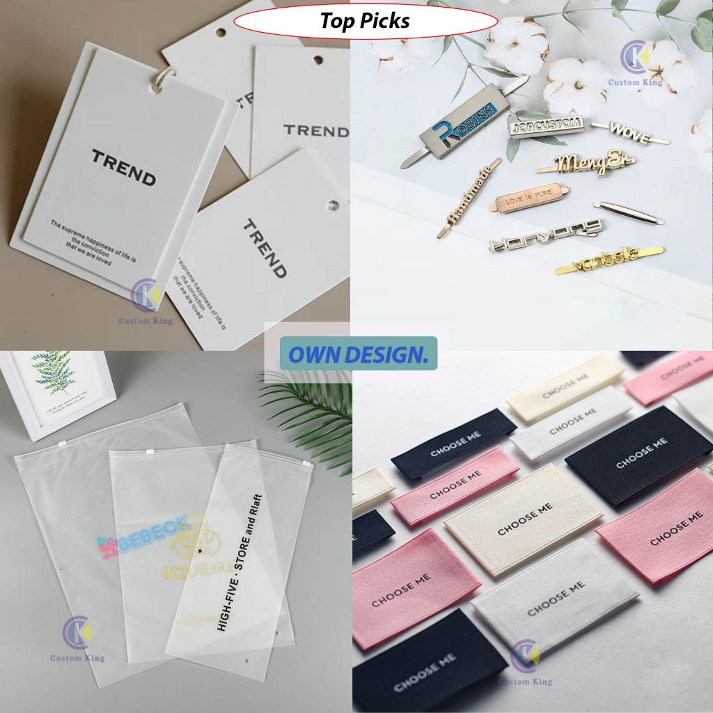CUSTOM MADE EVERYTHING Label Tag Branding Hanging Price Tags Frosted ...