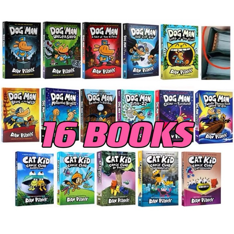 DogMan dog man / Cat Kid Collection (16 Books) | Shopee Singapore