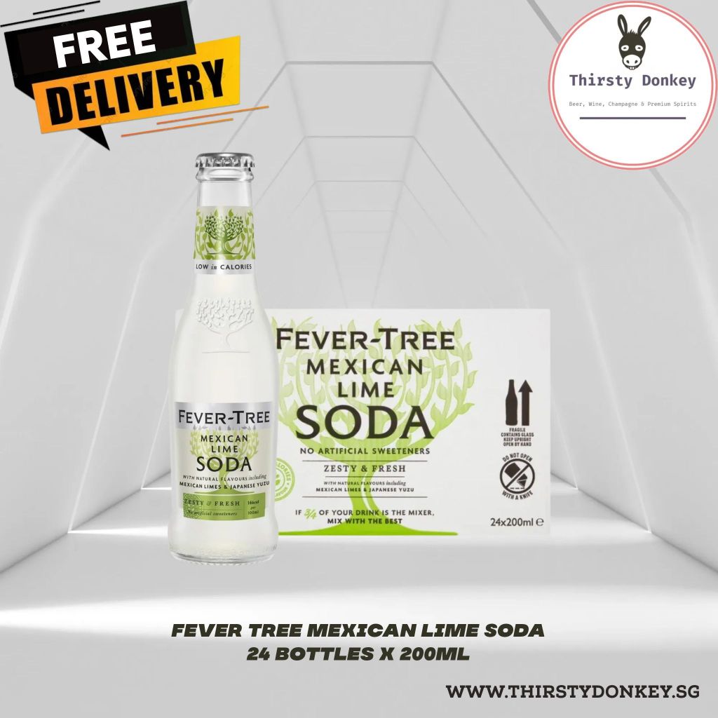 Fever Tree Mexican Lime Soda (24 bottles x 200ml) (Exp: 08/2025 ...