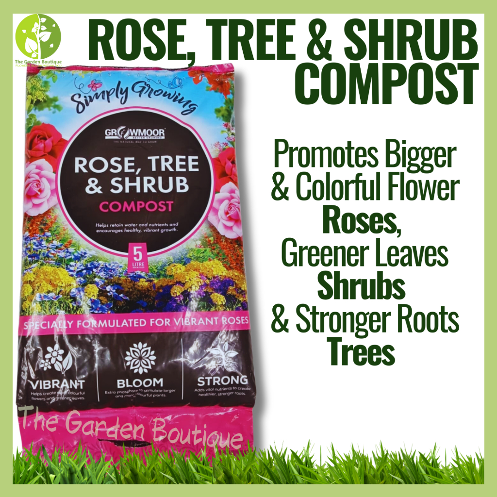 [Local Seller] Growmoor Rose, Tree & Shrub Compost for Healthy Long ...