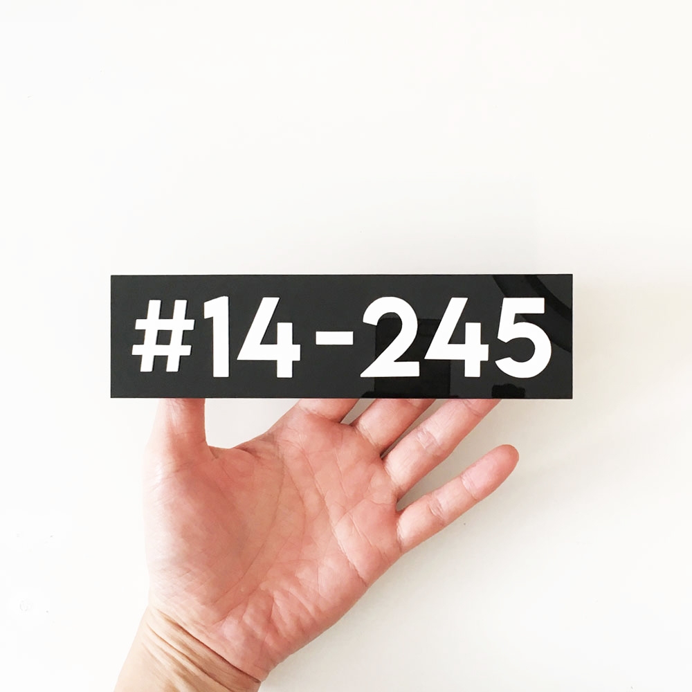 Rectangle Sign - House Unit Number, Door Sign, Gate Sign, HDB Unit ...