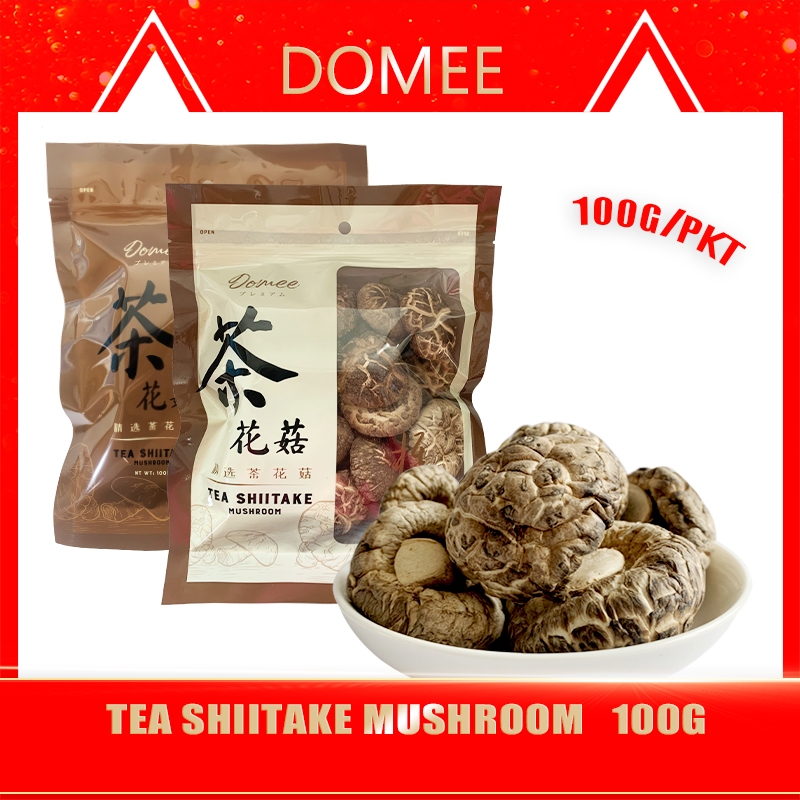 Domee Tea Shiitake Mushroom 100g/Pkt[Bundle of 1pkt/2pkts] 精选茶花菇 ...