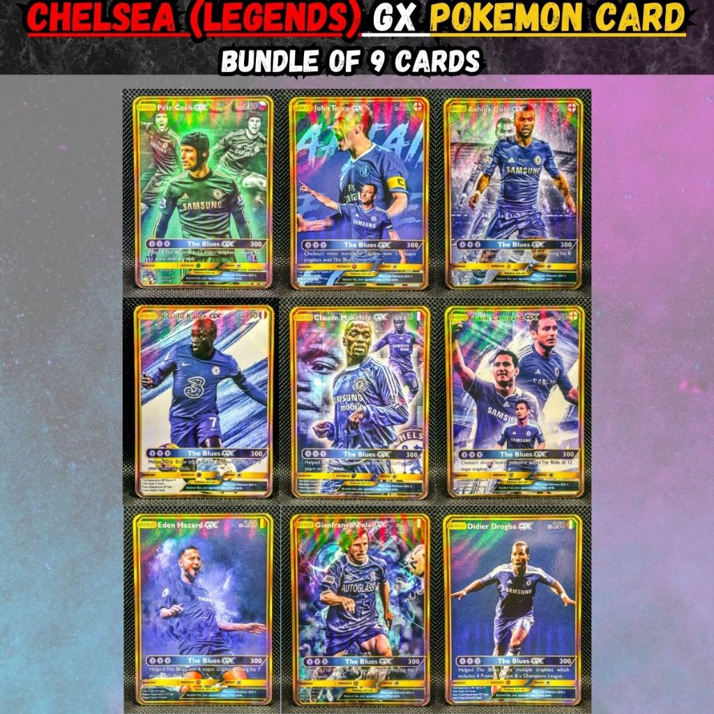 Chelsea (Legends) x Pokemon GX Cards (Bundle of 9 Cards) | Shopee Singapore