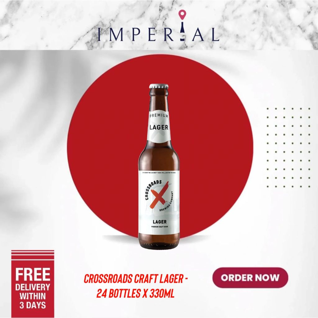 Crossroads Craft Lager - 24 Bottles x 330ml (BBD 08/2025) | Shopee ...