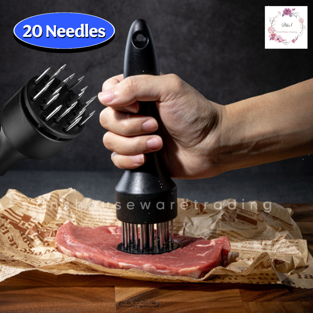 20 pin Stainless Steel Meat Tenderizer Rib Breaker Pelembut daging ...