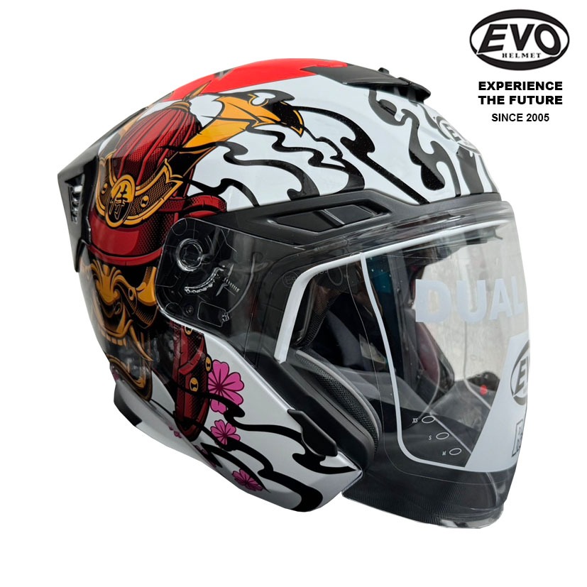 EVO RS9 Samurai II Helmet (FREE PARANI M10 BLUETOOTH INTERCOM & HEVIK ...