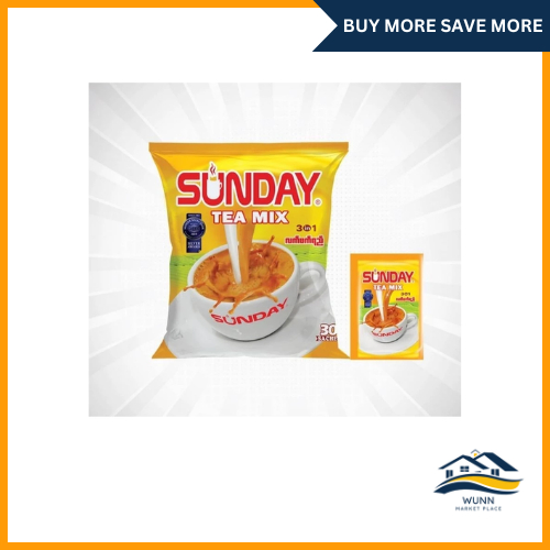 [SG INSTOCK - MYANMAR FOOD] SUNDAY Tea Mix 3 in 1 (25g x 30s) | Shopee ...