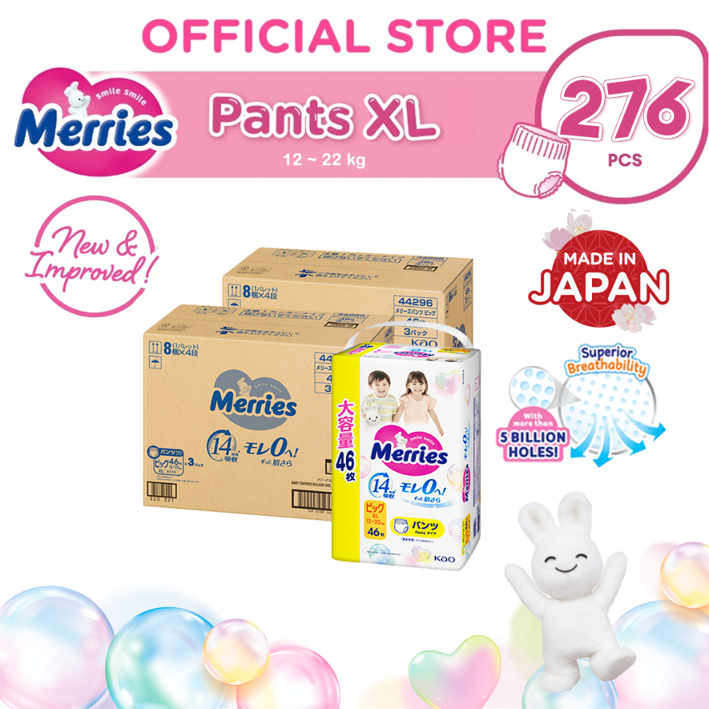 [NEW] Merries Ultra Jumbo Pants Diapers XL (46s x 6 Packs) | Shopee ...