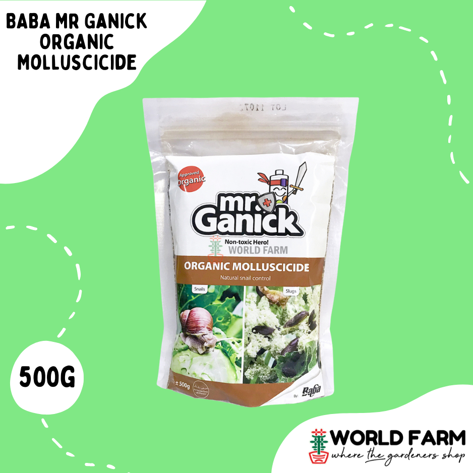 BABA Mr Ganick Organic Molluscicide , Natural Snail Control for Garden ...