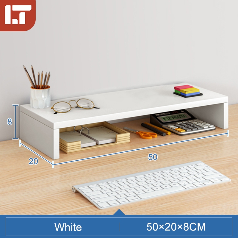 Monitor Stand Office Desk Organiser Monitor Riser Desktop Stand Laptop ...