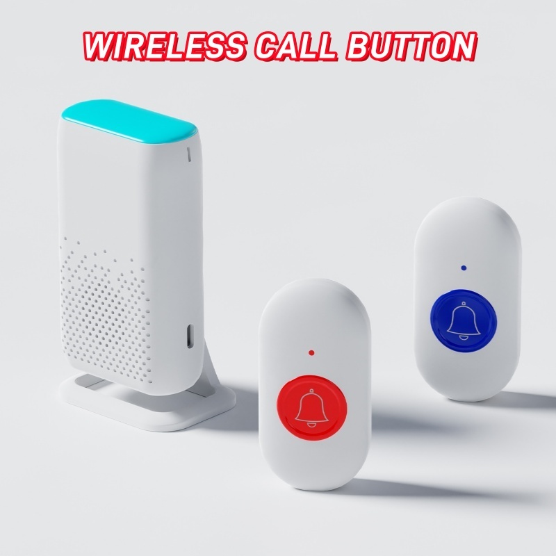 Wireless Emergency Call Button Caregiver Smart Pager Elderly Disabled ...