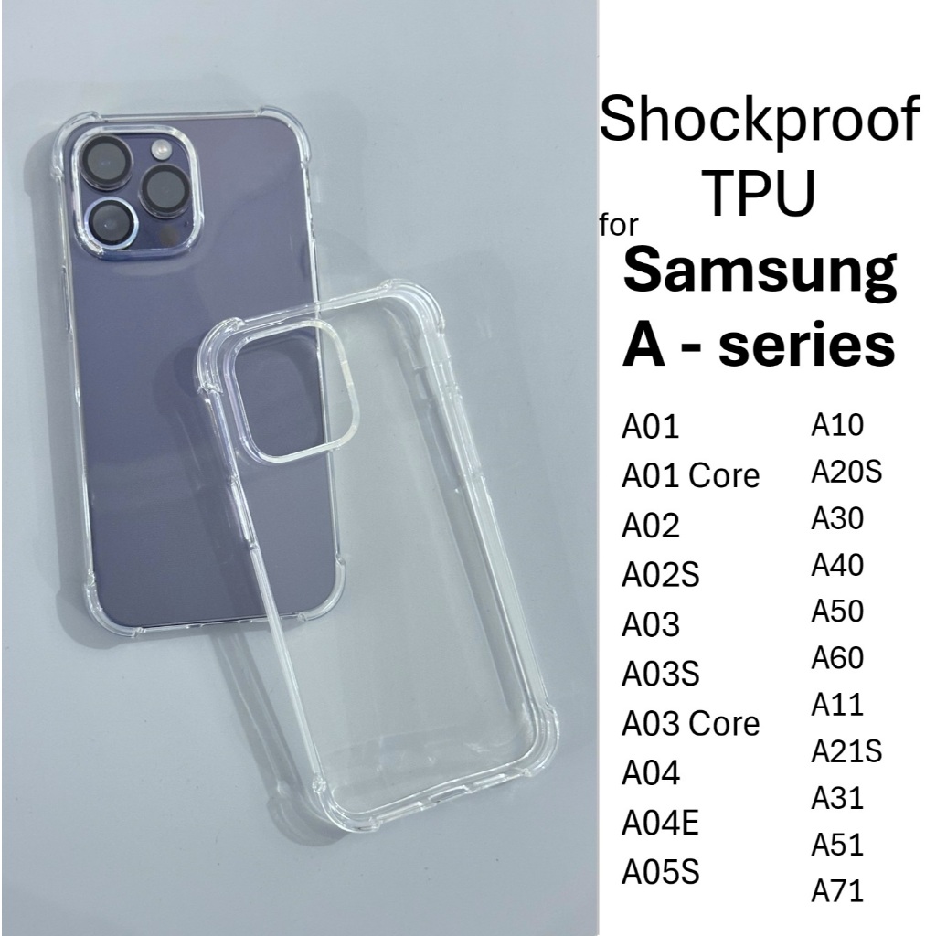 SHOCKPROOF TPU CASE for Samsung A-series [A01, A02, A03, A04, A05S, A10 ...