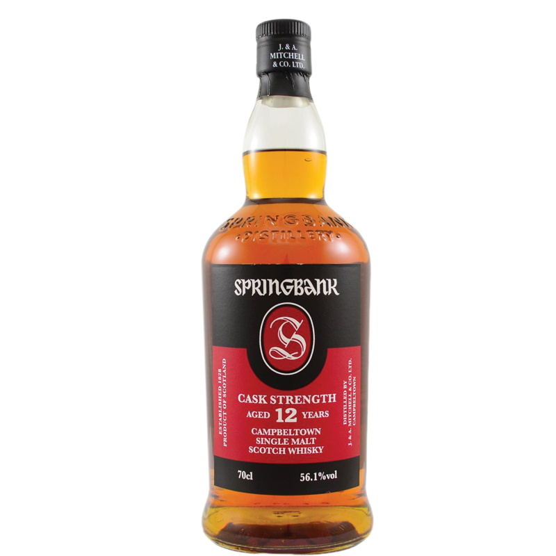 Springbank 12 Cask Strength Scotch whisky/ Campbeltown 700ml ABV VARIES ...
