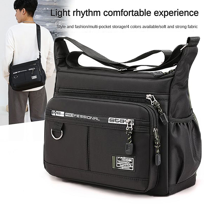 【SG Local】Waterproof Men's Crossbody Bag Lightweight Messenger Bag ...