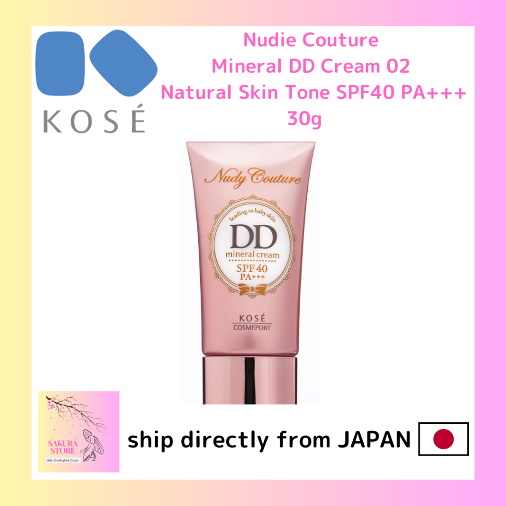 KOSE Nudie Couture Mineral DD Cream 02 Natural Skin Tone SPF40 PA+++ 30g【ship directly from ...