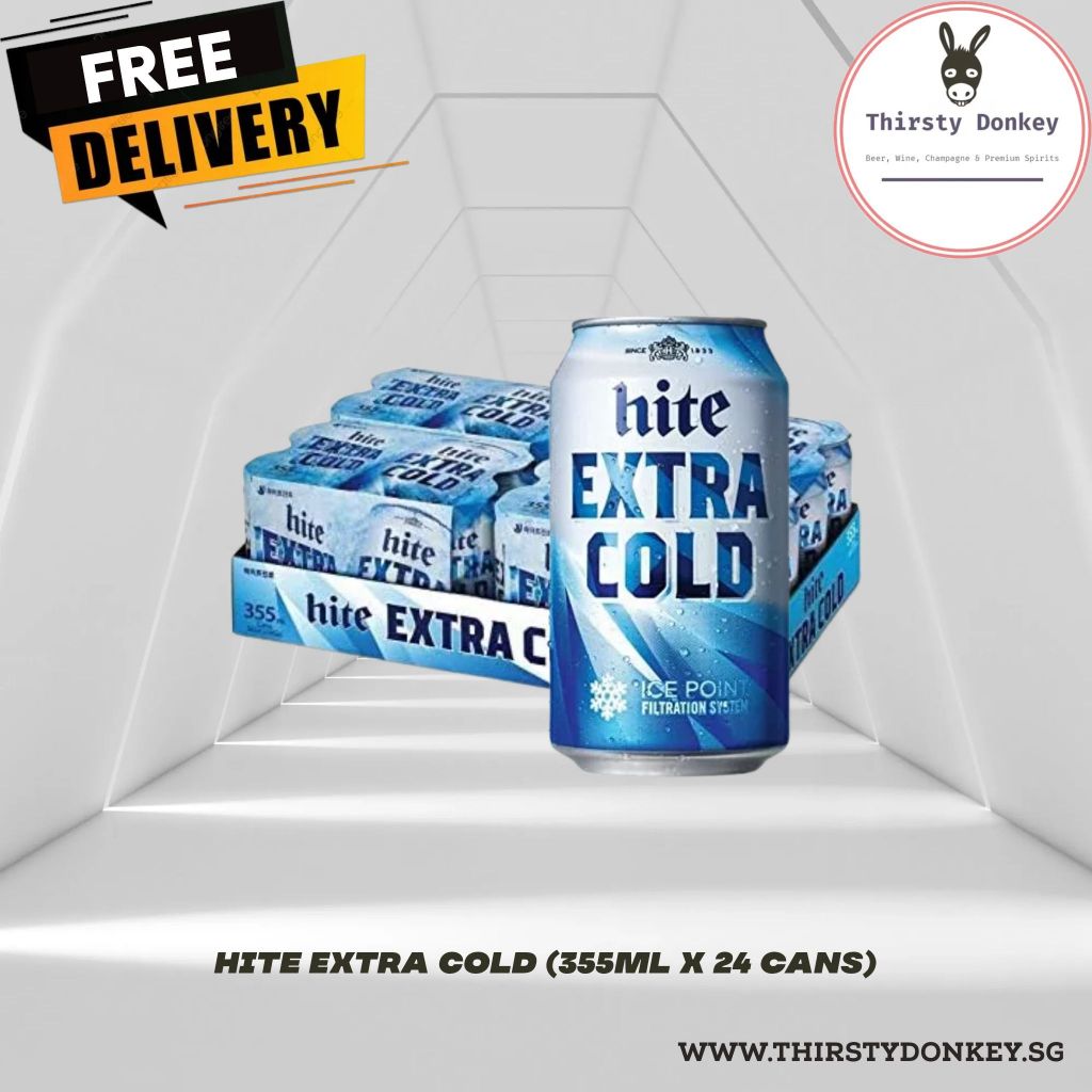 Hite Extra Cold - 355ml x 24 cans (BBD: 08/2025) | Shopee Singapore