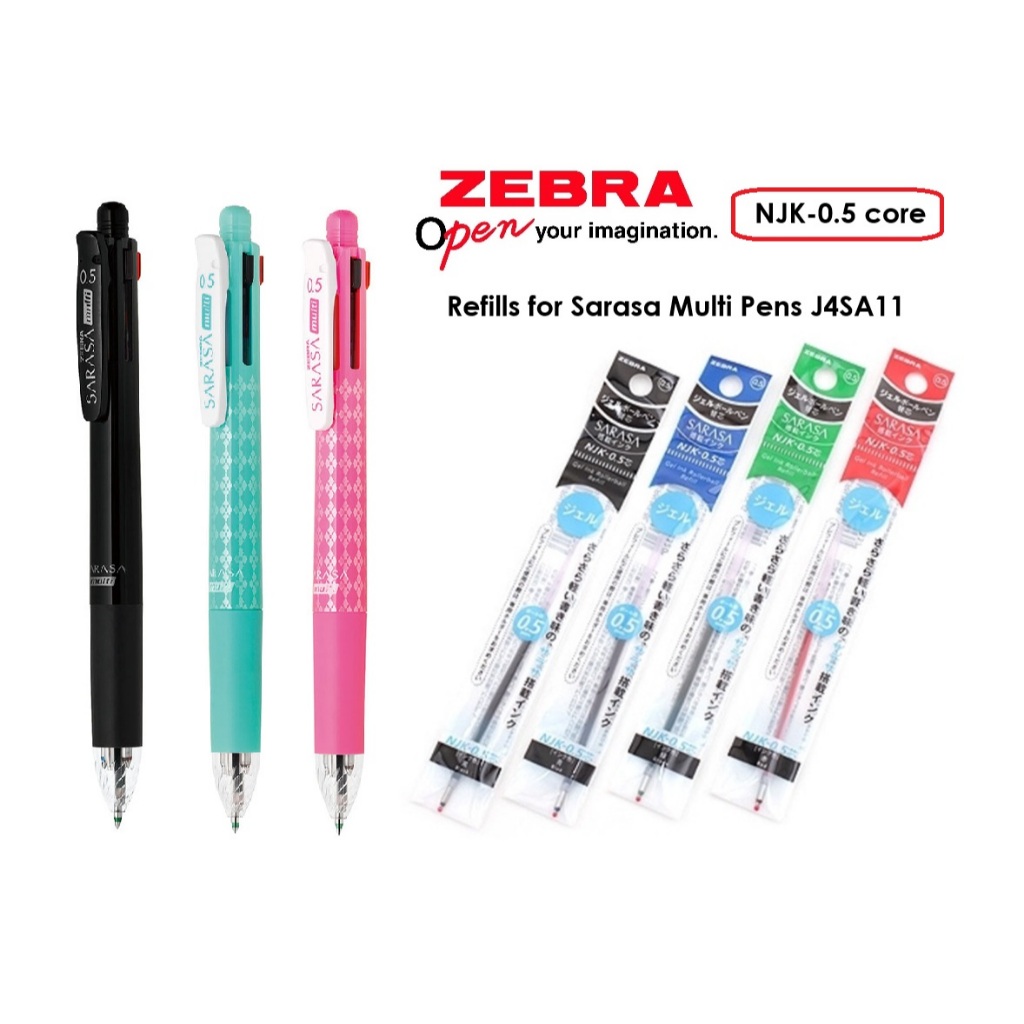 Zebra Refills NJK 0.5mm for Multi Sarasa Pens RNJK5 | Shopee Singapore