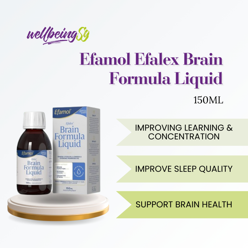 Efamol Efalex Brain Formula Liquid 150ml – Boost Brain Power, Memory ...