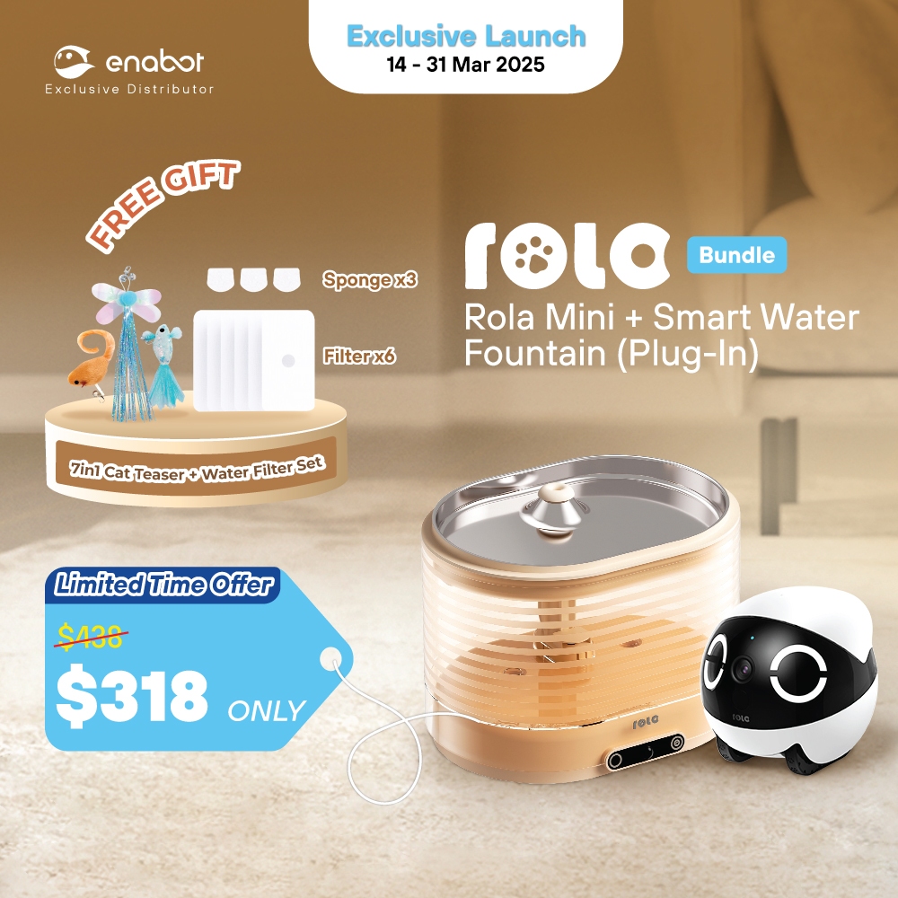 [BUNDLE] Enabot ROLA Mini Movable Robot Camera + ROLA Smart Water ...