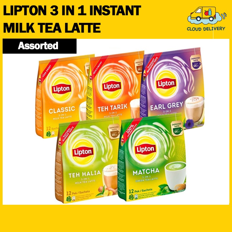 Lipton 3 in 1 Instant Milk Tea Latte (12 x 20g) - Expiry See Product ...