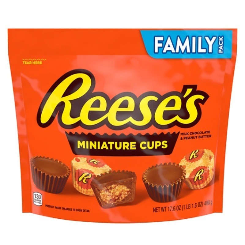 🇺🇸 Reese's miniature cups family pack, 498g | Shopee Singapore