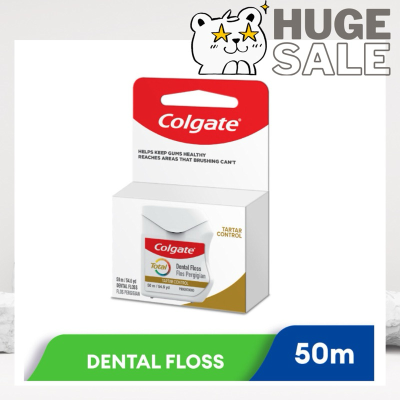 [E: 2026] Colgate Dental Floss With Tartar Control (50M) | Shopee Singapore