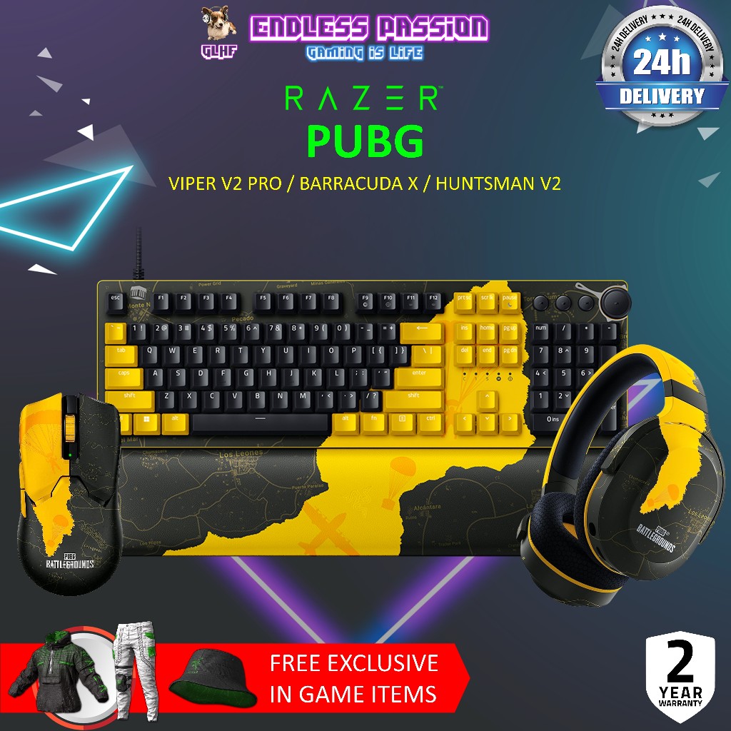 Razer Pubg Battlegrounds Edition - Available in Viper V2 PRO, Barracuda ...