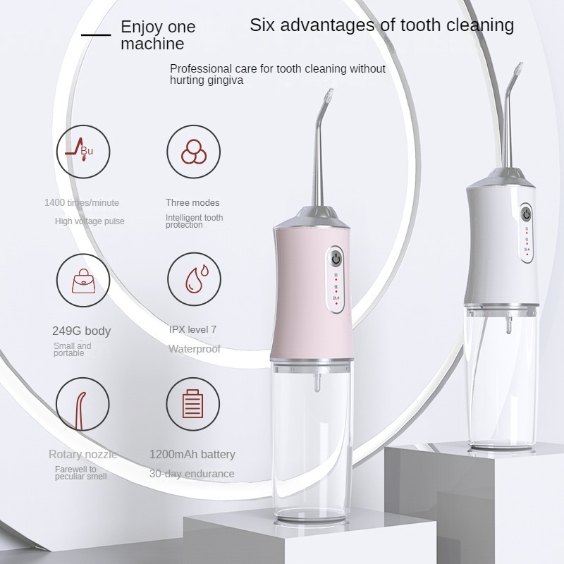 Electric Flosser Portable Oral Irrigator Waterpulse Flosser Tankless ...