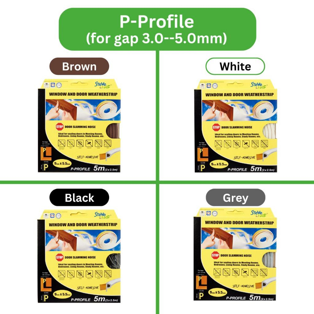 Window & Door Seal Weatherstrips (P-Profile/ E-Profile/ I-Profile ...