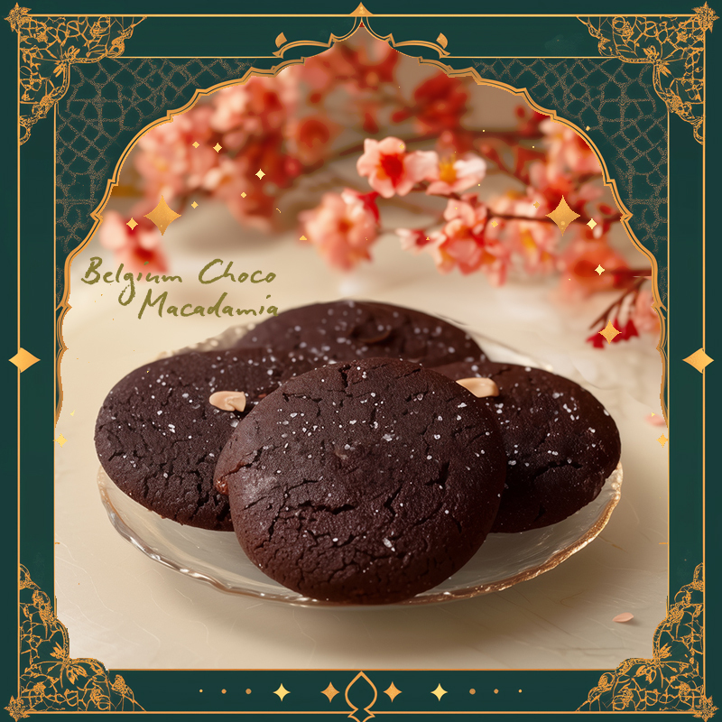 Kuih Hari Raya ~ Macadamia Belgium Dark Chocolate Sea Salt Cookie ~ CNY ...