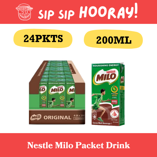 Nestle Milo Packet Drink (24 x 200ml) | Shopee Singapore