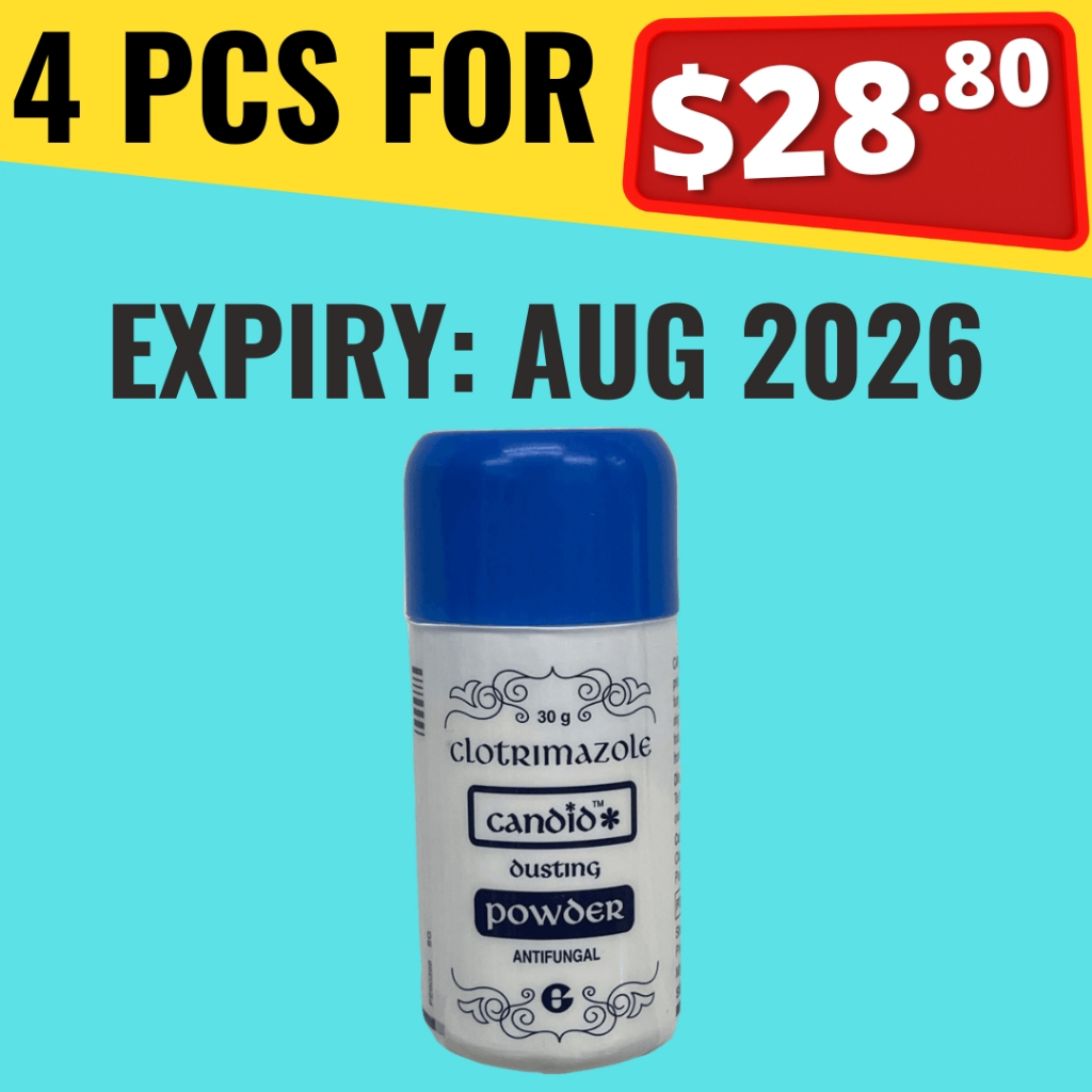 Candid Clotrimazole Powder 1% 30g Fungal Powder Ringworm Athlete's Foot ...