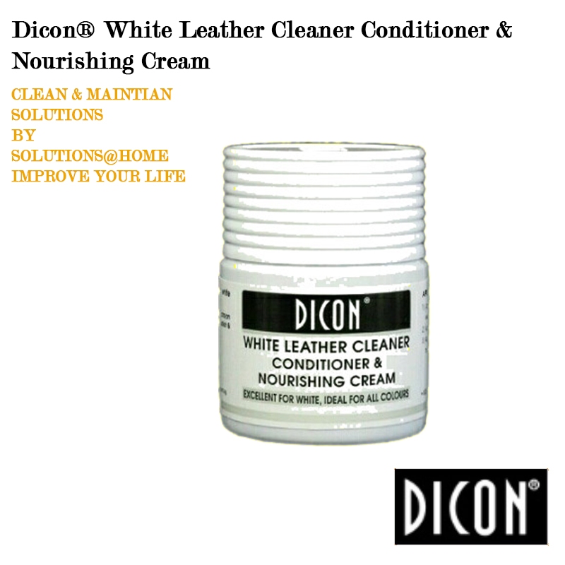 Dicon White Leather Cleaner Conditioner & Nourishing Cream | Shopee ...