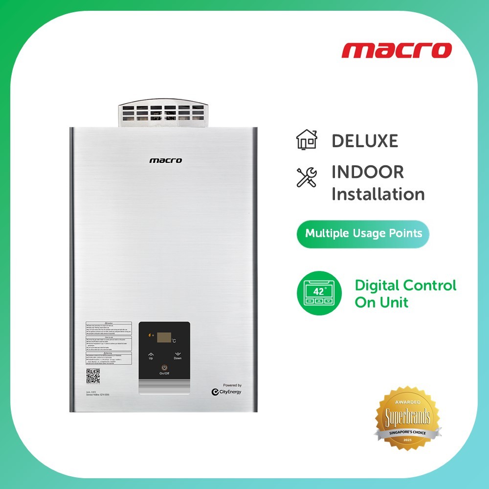 Macro Gas Water Heater MA-10FE (HDB Model) | Shopee Singapore