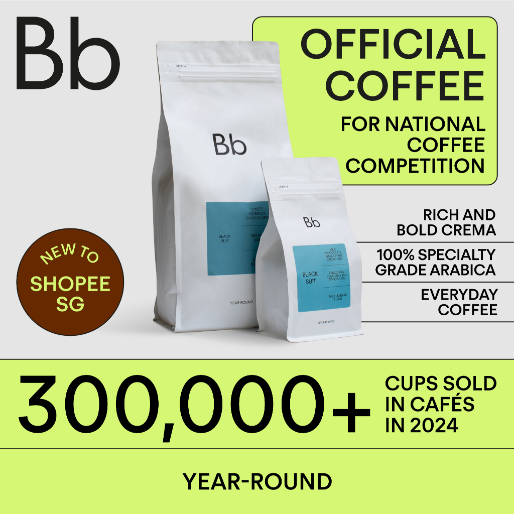 BEAN BROTHERS Black Suit Medium Dark Roast Arabica Coffee Bean Kopi ...