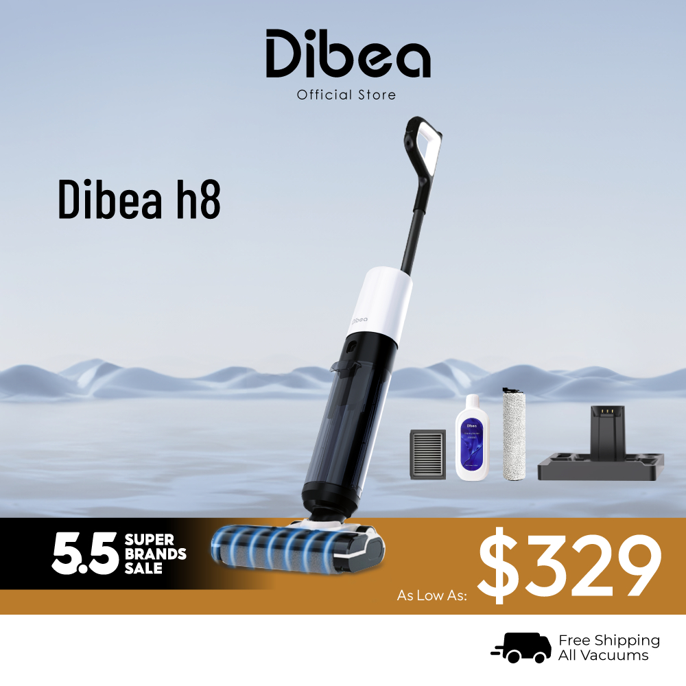 [NEW] Dibea H8 Cordless Smart Wet Dry Floor Washer & Vacuum Cleaner ...