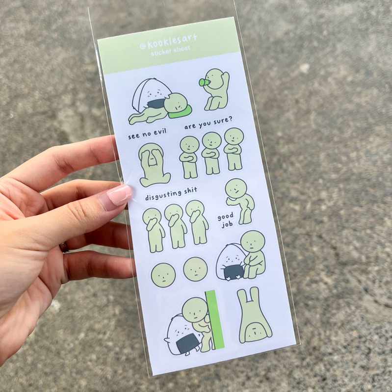 Smiski Figure Sticker Sheet | Shopee Singapore