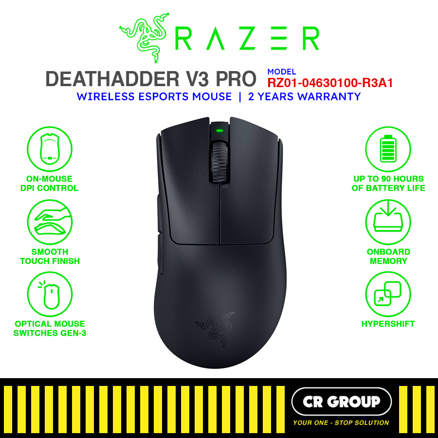 Razer DeathAdder V3 Pro - Ultra Lightweight Wireless Gaming Mouse - 30K ...