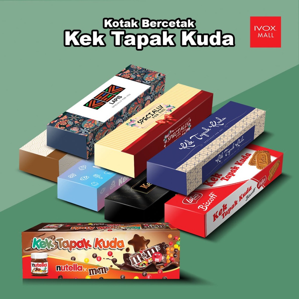 Kotak Colour Printing Kek Tapak Kuda / Roti John / Kek Roll / Kek ...