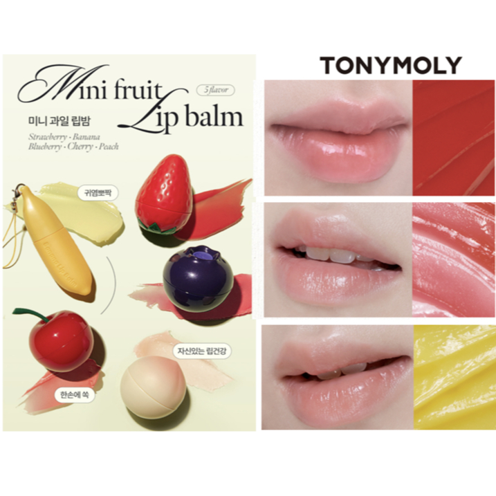 [TONYMOLY] Mini Fruit Lip Balm 7g (5 Types) | Shopee Singapore