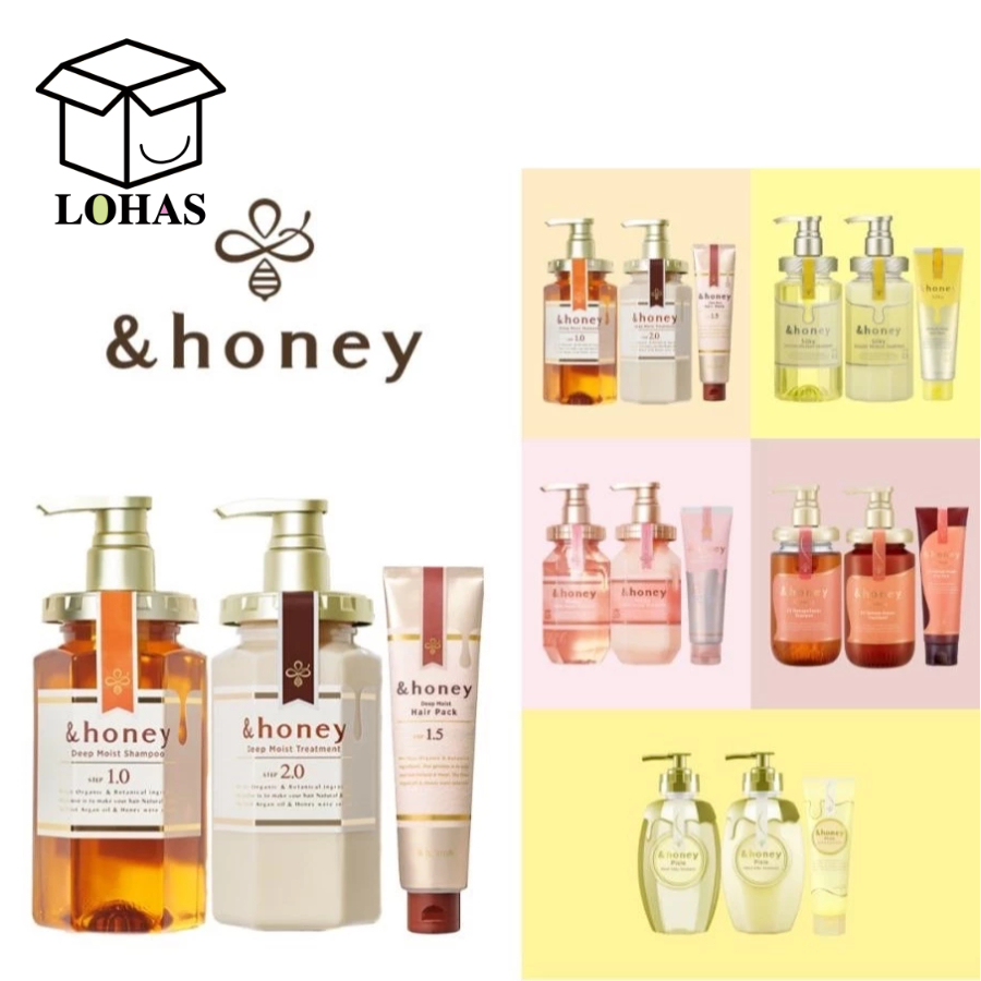 &HONEY from Japan Original Hair Shampoo / Treatment / Hair Oil Bottle ...
